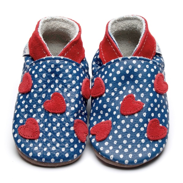 Handmade Leather Baby Shoes | Inch Blue