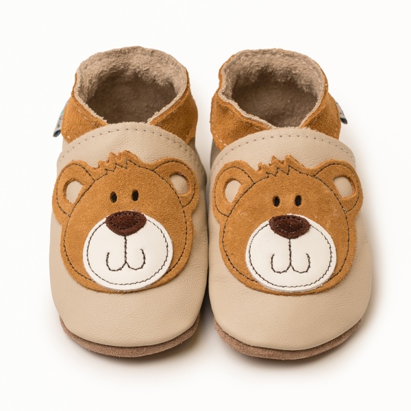 Teddy Cream | Woodland Baby Shoes | Inch Blue