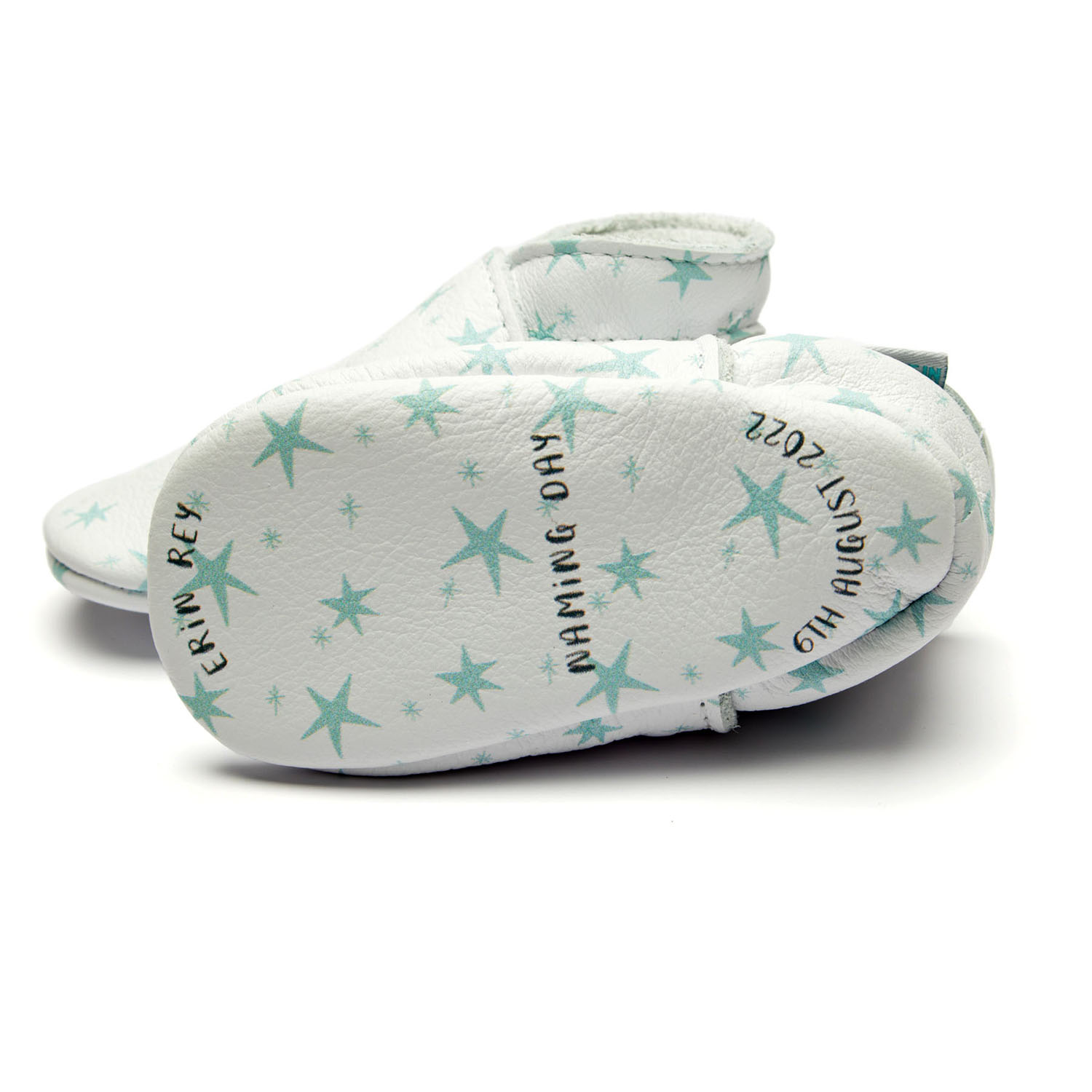 Baby Boys Leather Occasion Shoes | Celestial White/Baby Blue ...